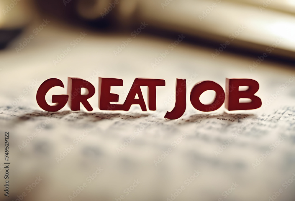 "GREAT JOB" Stock Illustration | Adobe Stock