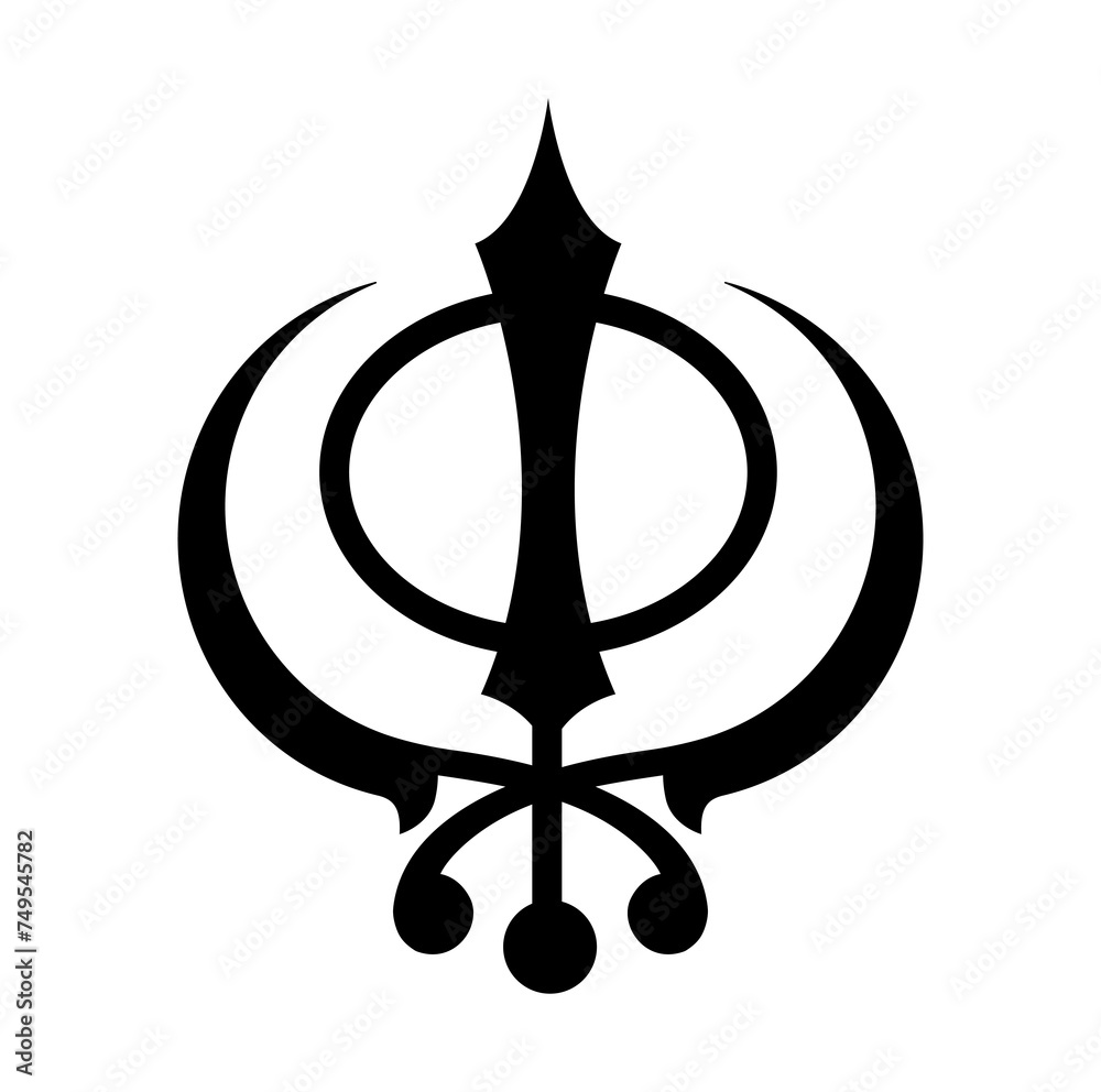 Shikh holy symbol Stock Illustration | Adobe Stock