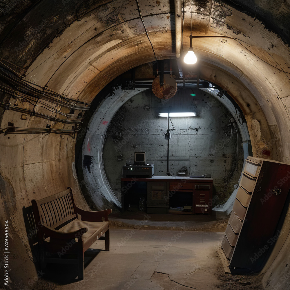 Secluded Underground Bunker, A secret underground bunker housing ...