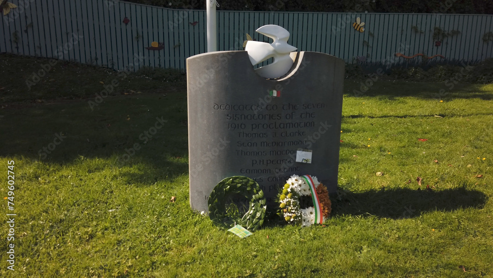 Cobh, Ireland, August 26, 2023: The Garden of Remembrance at Westview ...