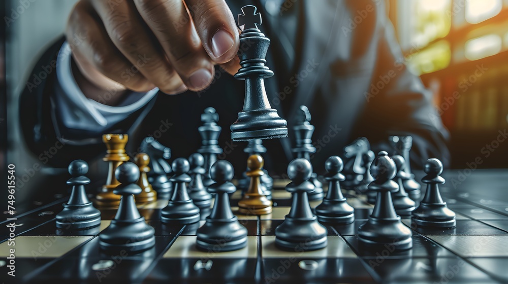 Business strategy planning concept, business organize strategy ...