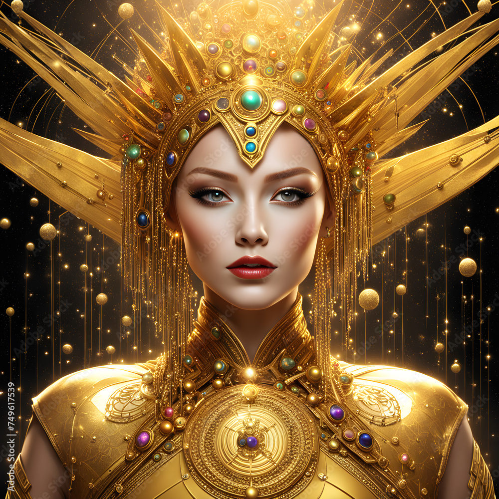 The golden woman found herself in a strange place after time-traveling ...