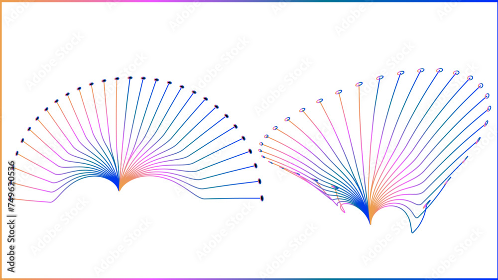 The vector dotted spiral vortex graphic is a visually interesting and ...