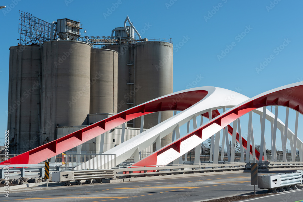 old silos and Cherry Street North Bridge designed by Entuitive ...