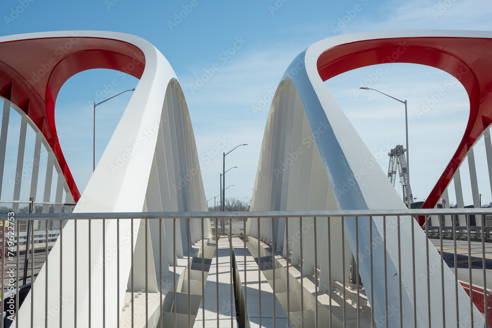 double view of Cherry Street North Bridge designed by Entuitive ...