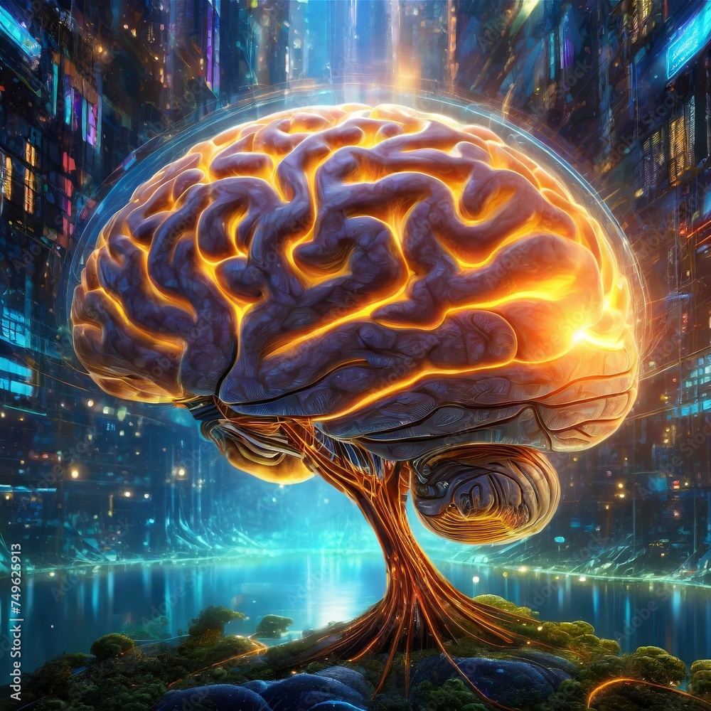 Digital consciousness, brain potential. Ideas and innovation. Free your ...