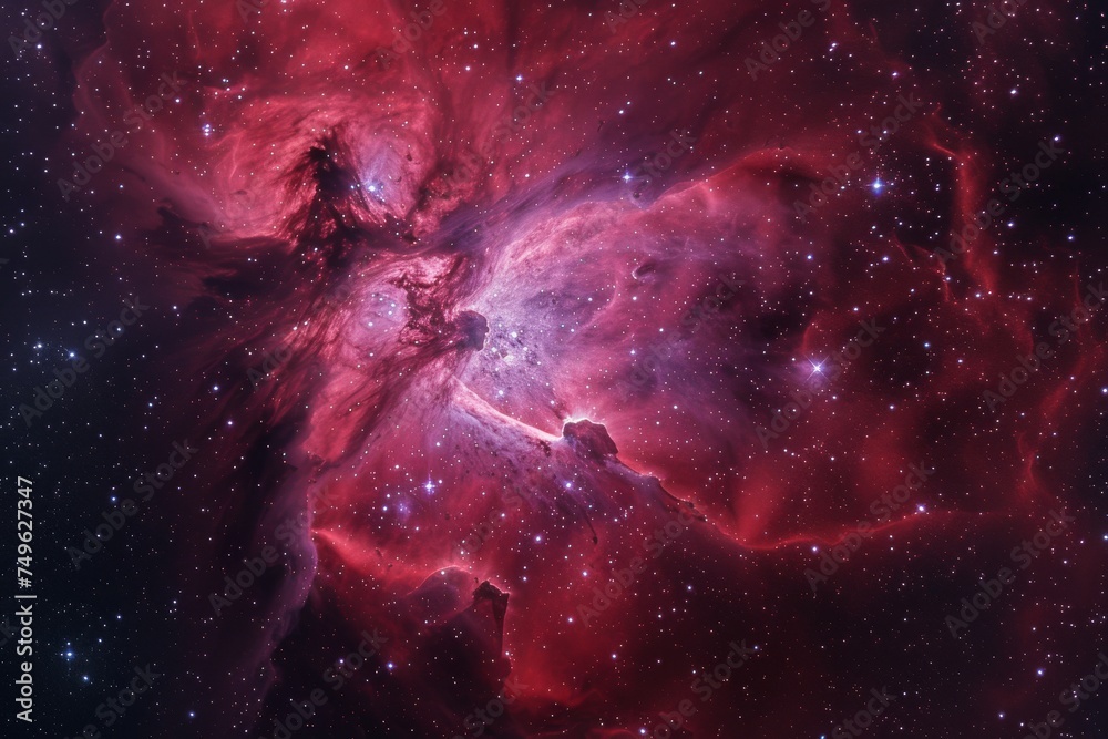 Ethereal space nebulae background with stars. Astronomy and space ...