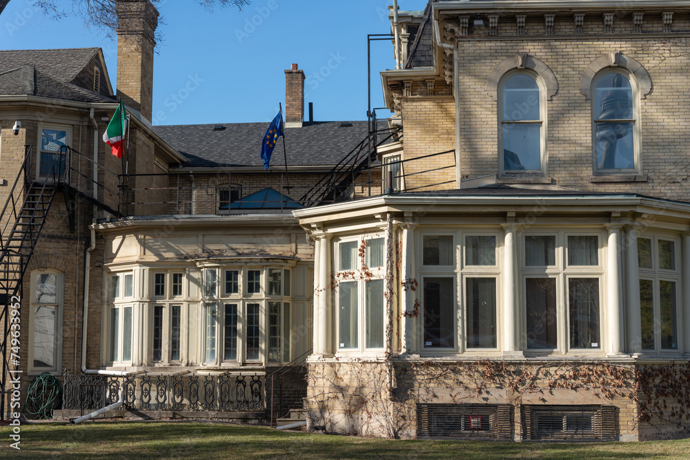 garden outside Consulate General of Italy (facing Dundas Street West ...