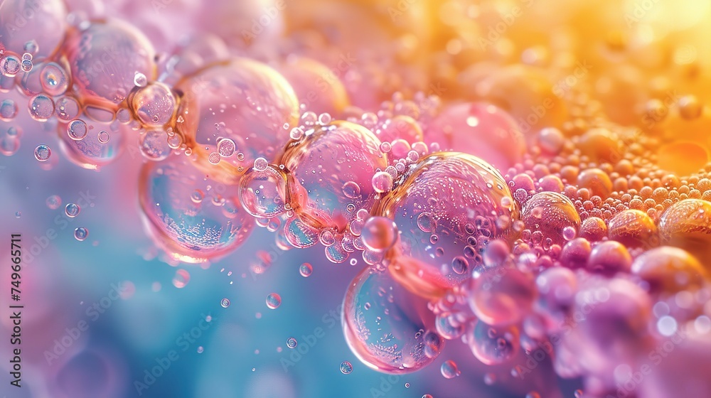 Ilustrace „A macro photo of a microscope slide showing the intricate ...