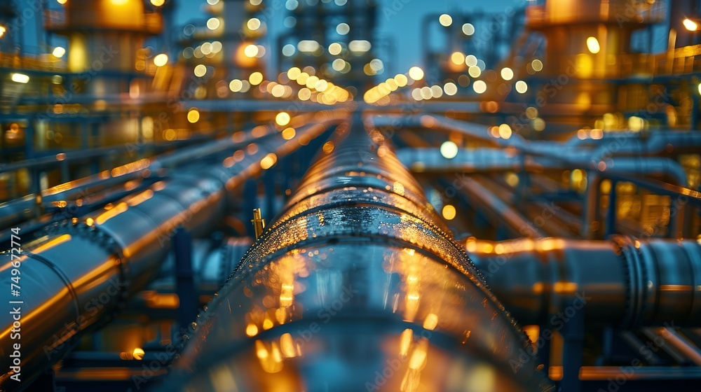 Pipeline and pipe rack of an oil, chemical, hydrogen or ammonia ...