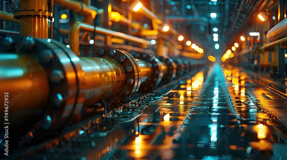 Pipeline and pipe rack of an oil, chemical, hydrogen or ammonia ...