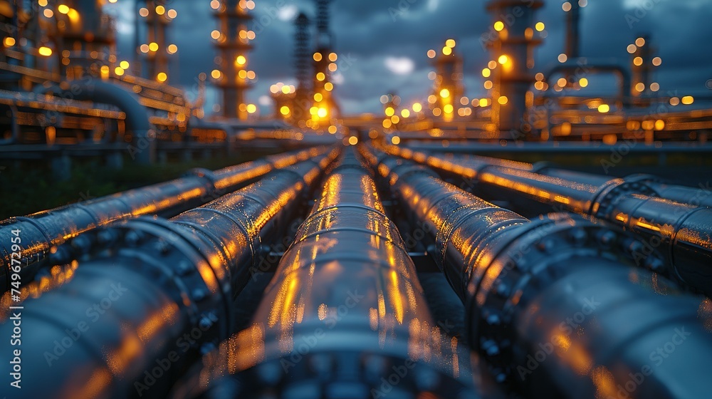 Pipeline and pipe rack of an oil, chemical, hydrogen or ammonia ...