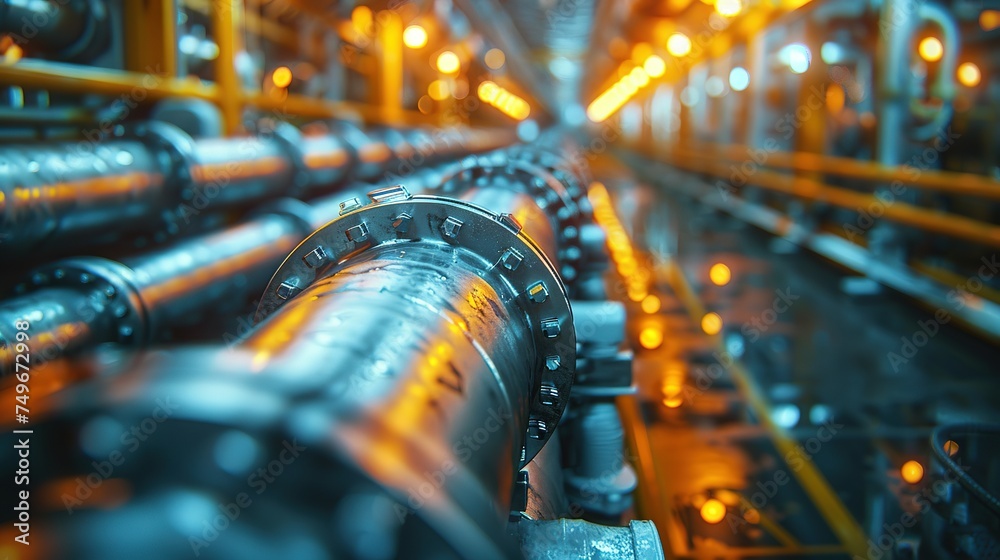 Pipeline and pipe rack of an oil, chemical, hydrogen or ammonia ...