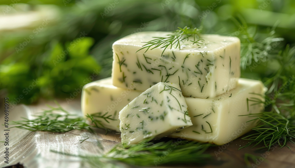 Photo of havarti dill cheese, artisanal cheese, Wisconsin dill cheese ...