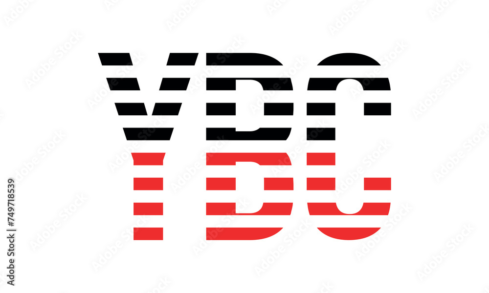 YBC three initial letter iconic line negative space minimal logo design ...