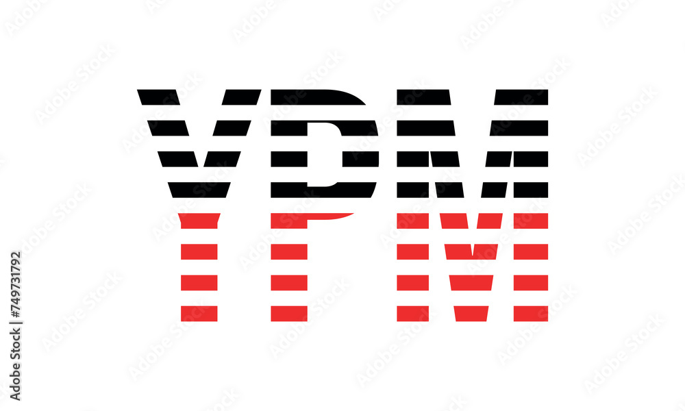 YPM three initial letter iconic line negative space minimal logo design ...