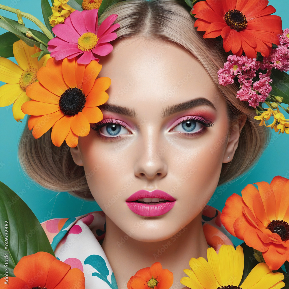 collage fashion summertime freshness colorful vibrant mood board ideas ...