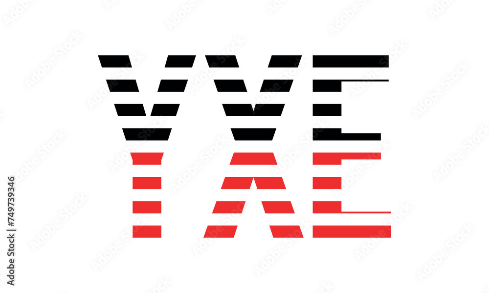YXE three initial letter iconic line negative space minimal logo design ...