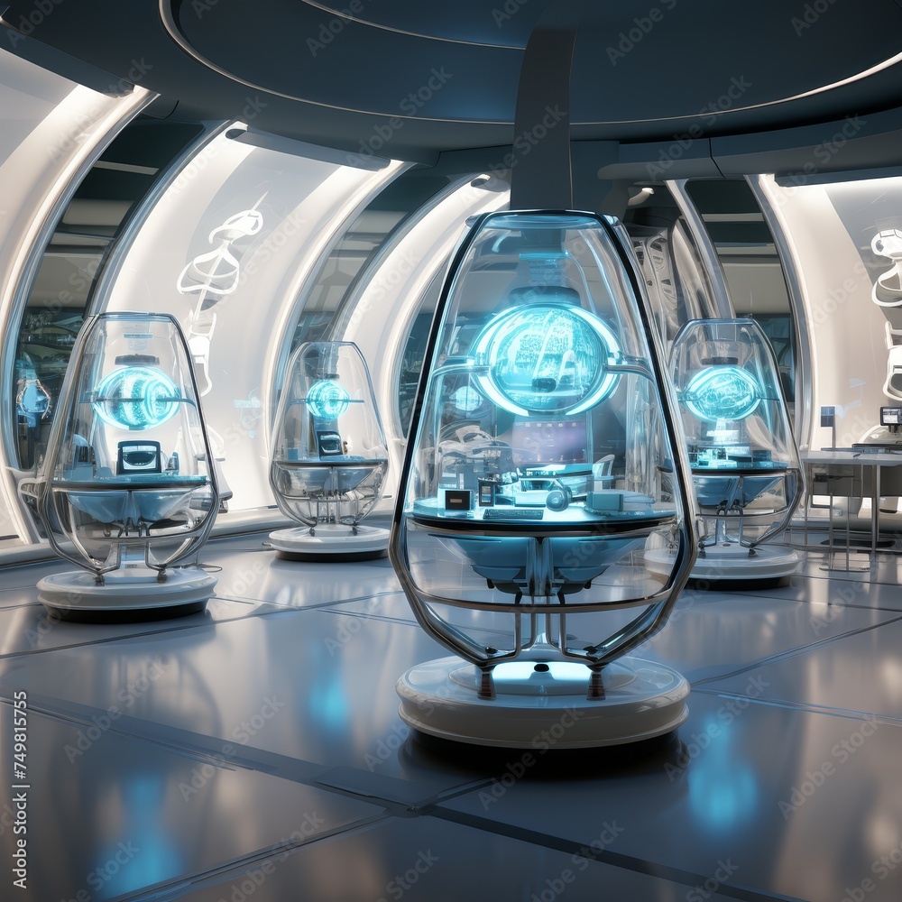 Explore the cutting edge of technology in a cybermedic lab of the ...