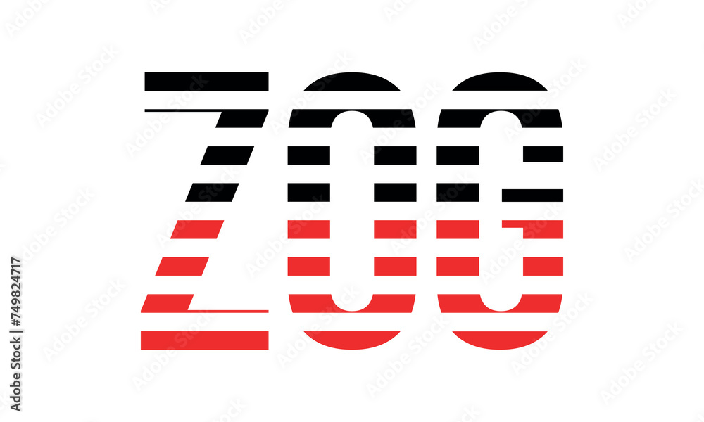 ZOG three initial letter iconic line negative space minimal logo design ...