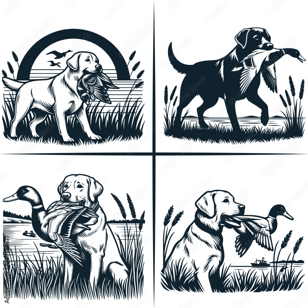 Duck Hunting Dog SVG File, Duck Hunter svg, Hunting Dog svg, Hunting ...