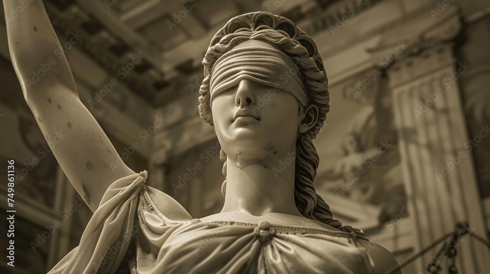 Justice Statue. Symbol of impartiality and law, featuring lady justice ...