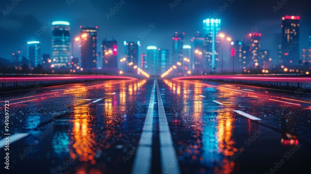 Cyberpunk revival, neon landscapes and light grids, a journey back to ...