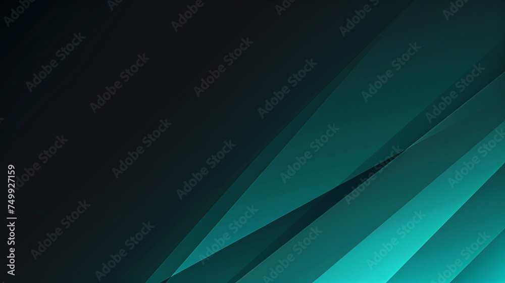 Black and Teal abstract shape background presentation design ...