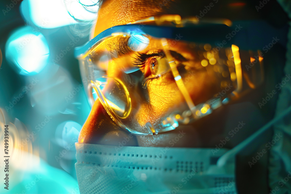 Researchers analyze nanomaterial properties in a high-tech lab ...