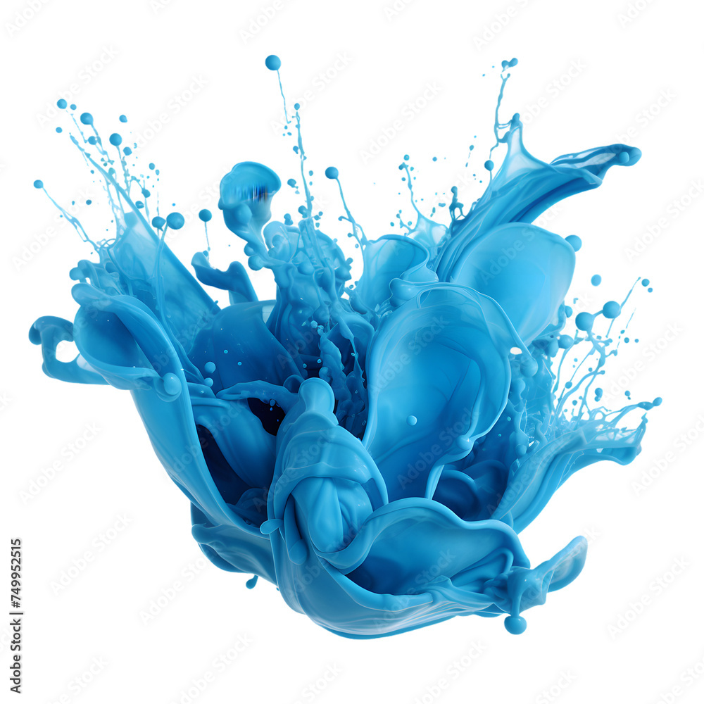 Blue color splash. floating splash blue gel splash. blue paint splashv ...