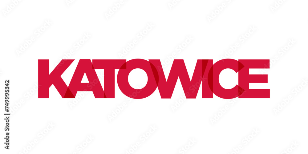 Vecteur Stock Katowice in the Poland emblem. The design features a ...