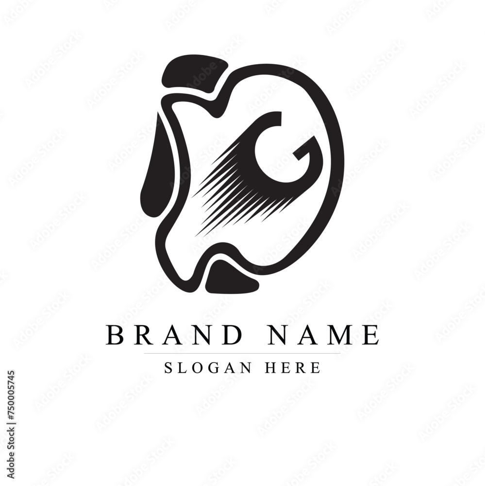 Modern and unique letter GD initials logo design, Initial lowercase ...