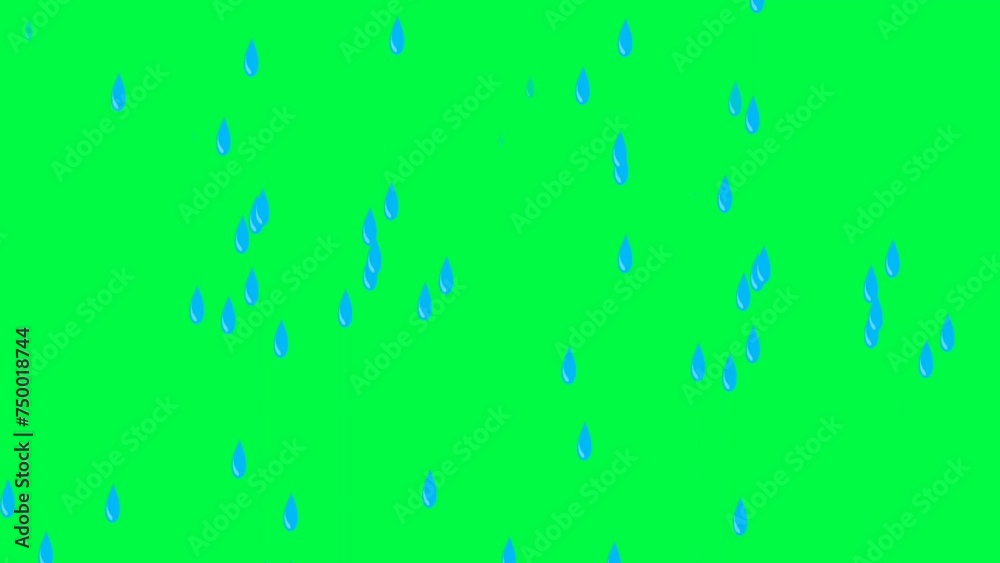 Water drip motion footage for films. Dripping water falls, rain puddles ...