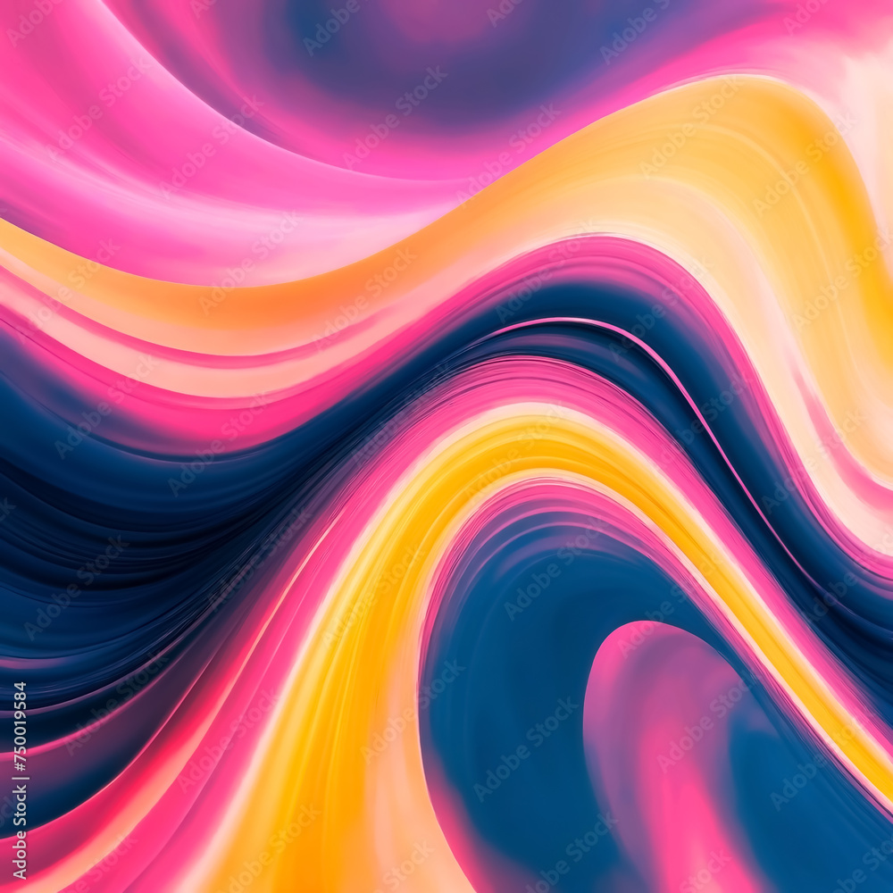 Abstract colorful background with waves. Abstract colorful liquid ...