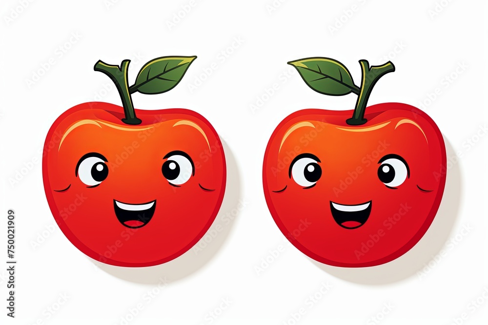 Printable hello stickers emoji cartoon clipart illustration set Stock ...