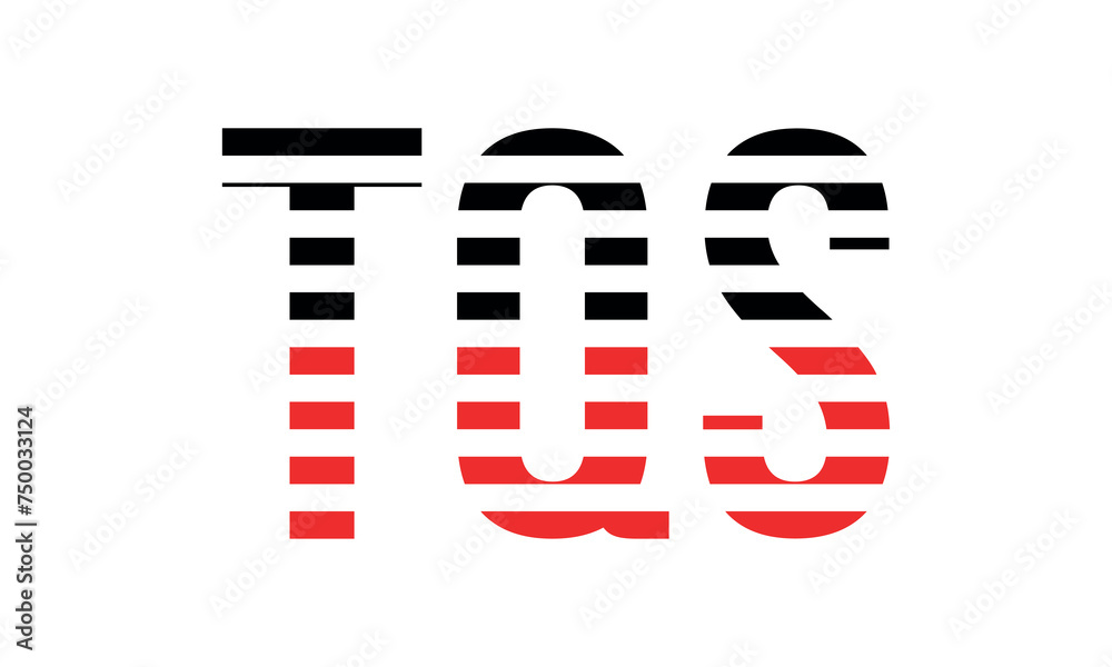 TQS three initial letter iconic line negative space minimal logo design ...