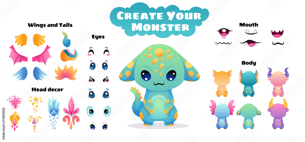 Create your Monster and collect cute aliens and funny creatures ...