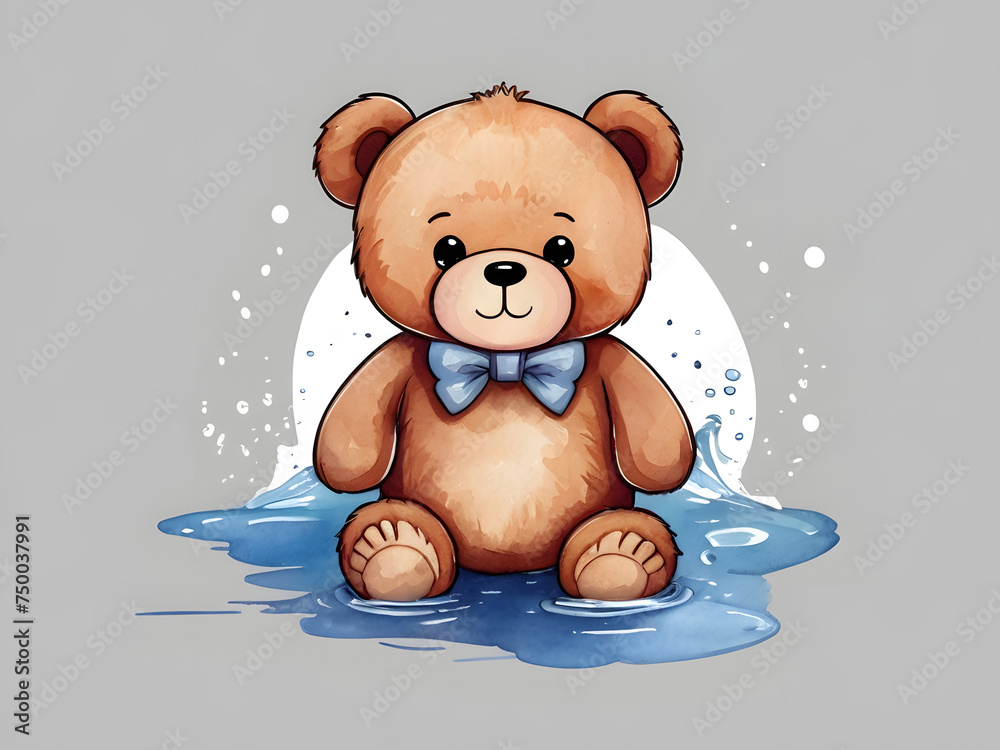 "Digital Hug: AI Teddy Bear Cartoon for Instagram Cuteness" "Techy Ted ...