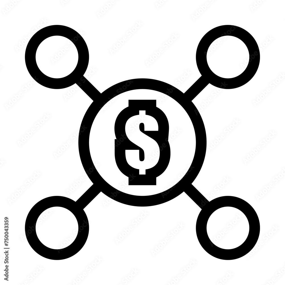 Icono de gastos. Egreso, salida de dinero, desembolsos financieros ...