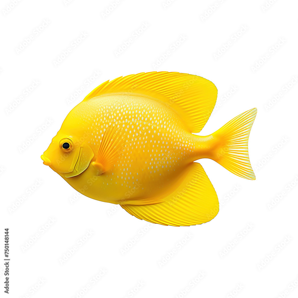 Yellow tangs fish on Transparent Background PNG Generative AI Stock ...