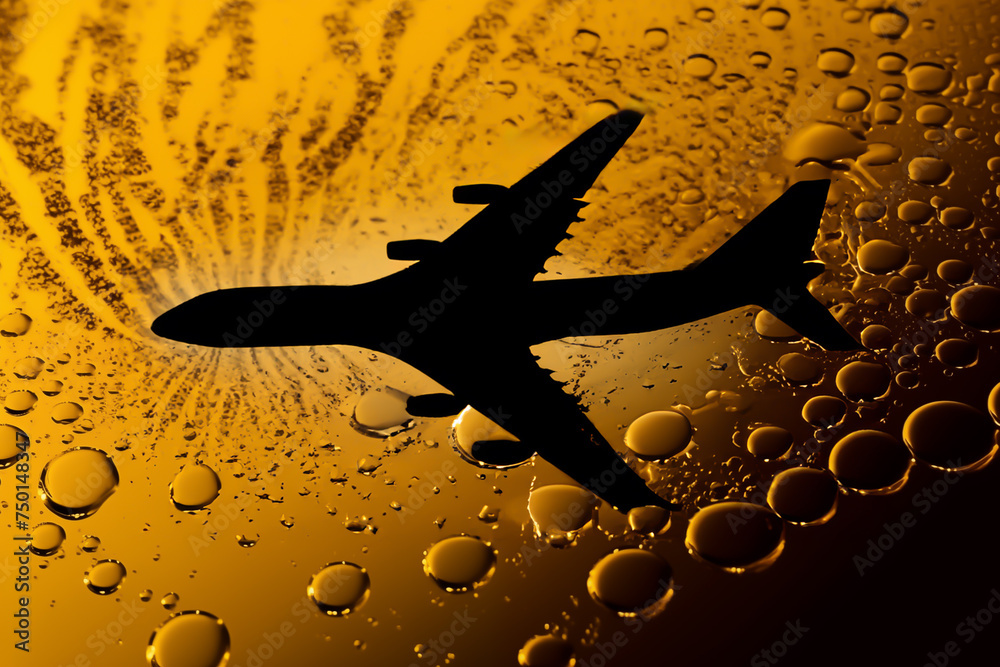 Used Cooking Oil (UCO) as fuel for aviation. Airplane on Cooking Oil as ...