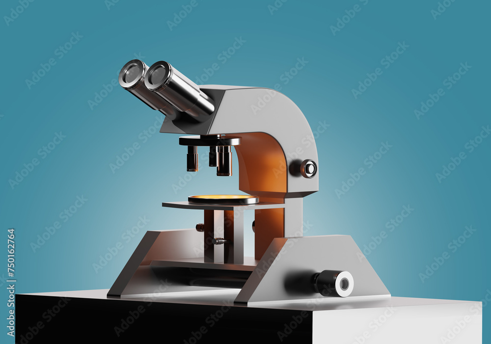 Microscope for scientific work. Magnifying device for laboratory ...