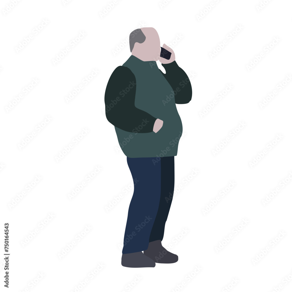 2D image for use as an entourage. Vector flat city infographics. Stock ...