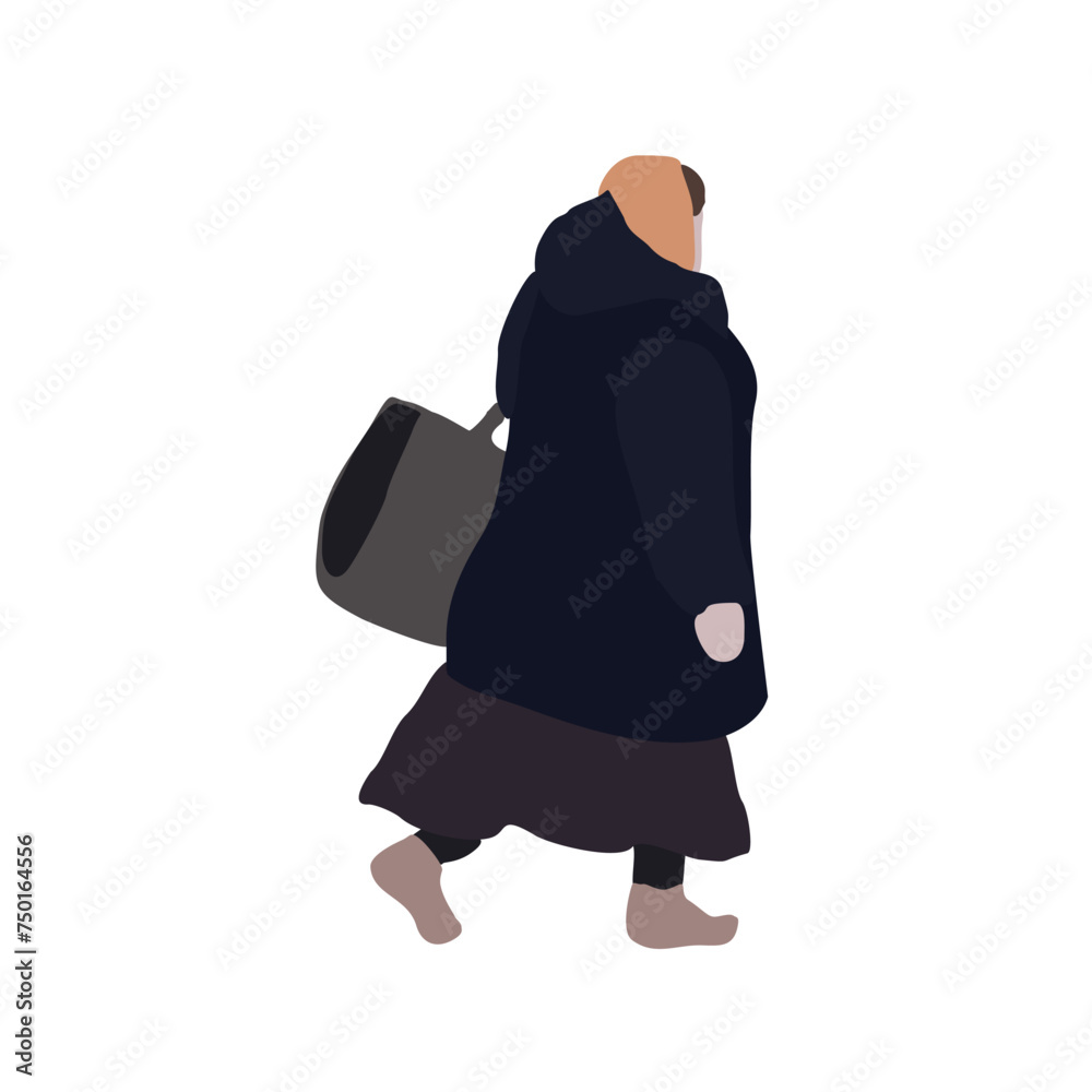 2D image for use as an entourage. Vector flat city infographics. Stock ...