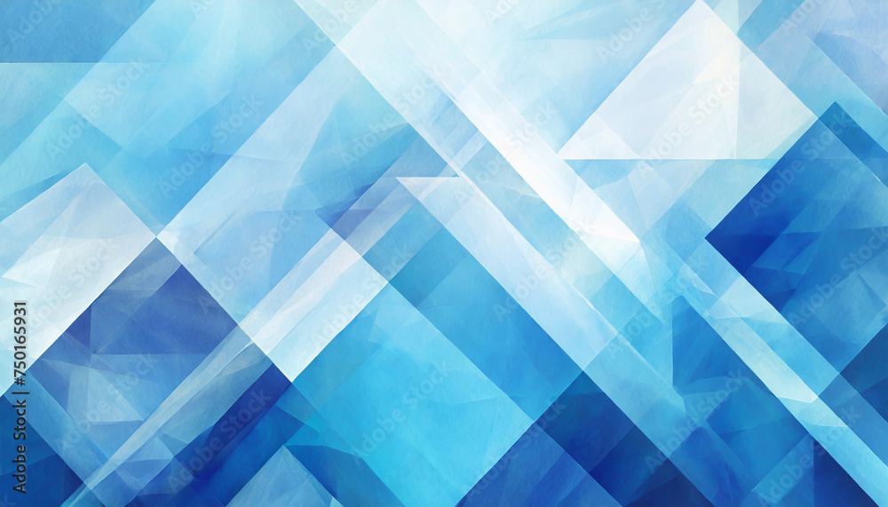 modern abstract blue background design with layers of textured white ...