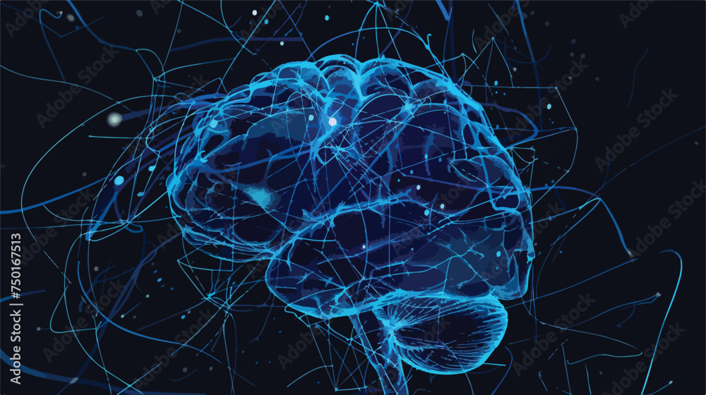 brain image for science and study Stock Vector | Adobe Stock