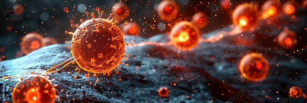 Cancer Cell Illustration Cartoon, Background Images , Hd Wallpapers ...