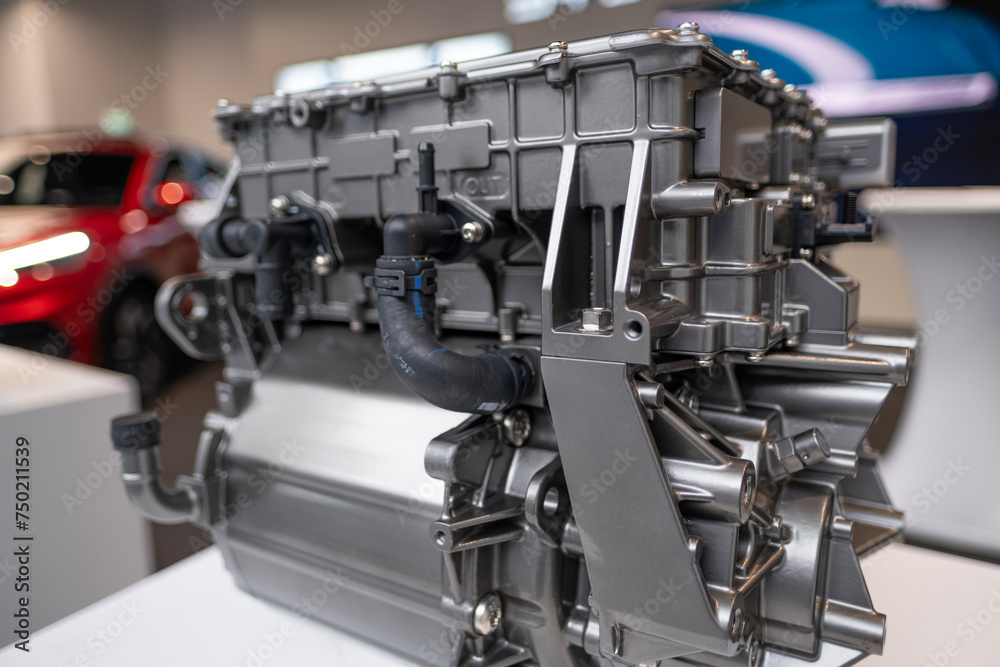 innovative electric motor BYD Electric Car, Logo on cap, traction ...