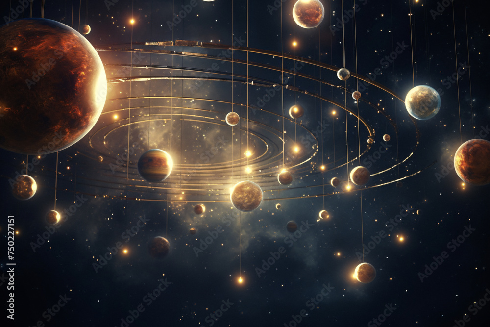 solar system planets, galaxy space planets, planets system, education ...