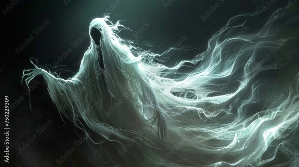 Spectral Apparition - Ethereal Ghostly Figure - Haunting Presence ...